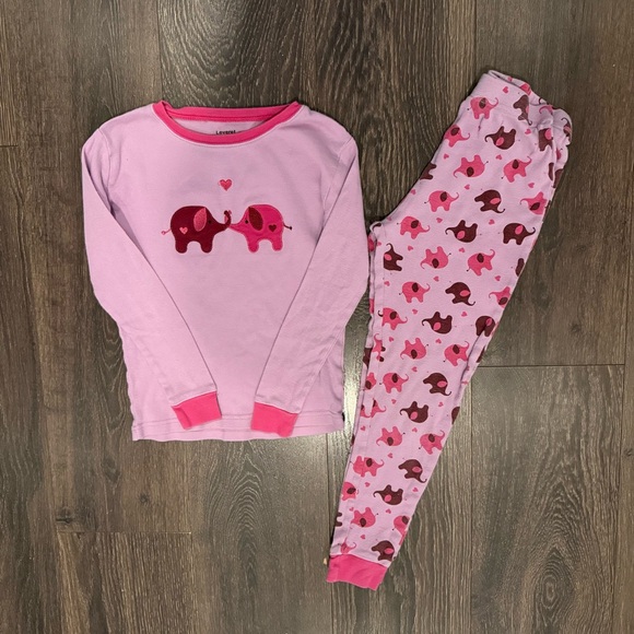 leveret | Pajamas | Charming Pink Elephant Kids Pajama Set | Poshmark